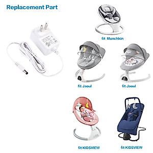 5V Cord for Baby Swing Compatible with Graco,Munchkin,Kmaier,Jaoul,Larex,Babybond,Bellababy,Kidsview,Ezebaby,Napei,Gopanda,Ixdregan Swing,Wall AC Power Adapter Replacement for SSA-5WVI-05