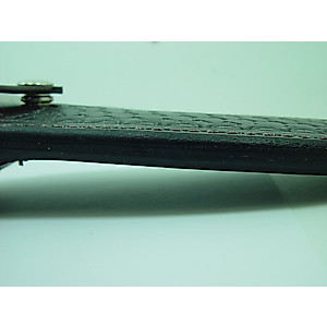 Buck 124 Leather Knife Sheath Vertical, Right hand carry BLACK. Handtooled in Round Basket Weave pattern. Sheath only.