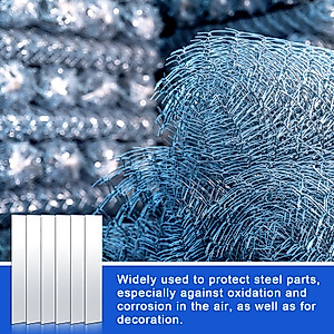 Yaocom 10 Pcs Pure Zinc Anode Sheet (99.995% Pure) for Zinc Plating and Zinc Electroplating, Zinc Electrode Strip 0.04' 'x 1'' x 6'' / 1mm x 25mm x 150mm