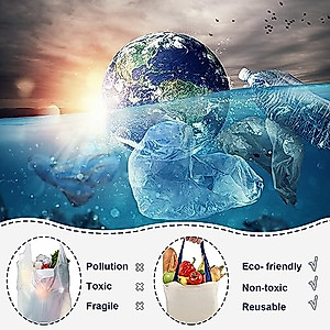 Roowest 60 Pcs Employee Appreciation Gifts Cotton Canvas Tote Bags Bulk Reusable Grocery Shopping Cloth Bags for Womens DIY(Blue and White)