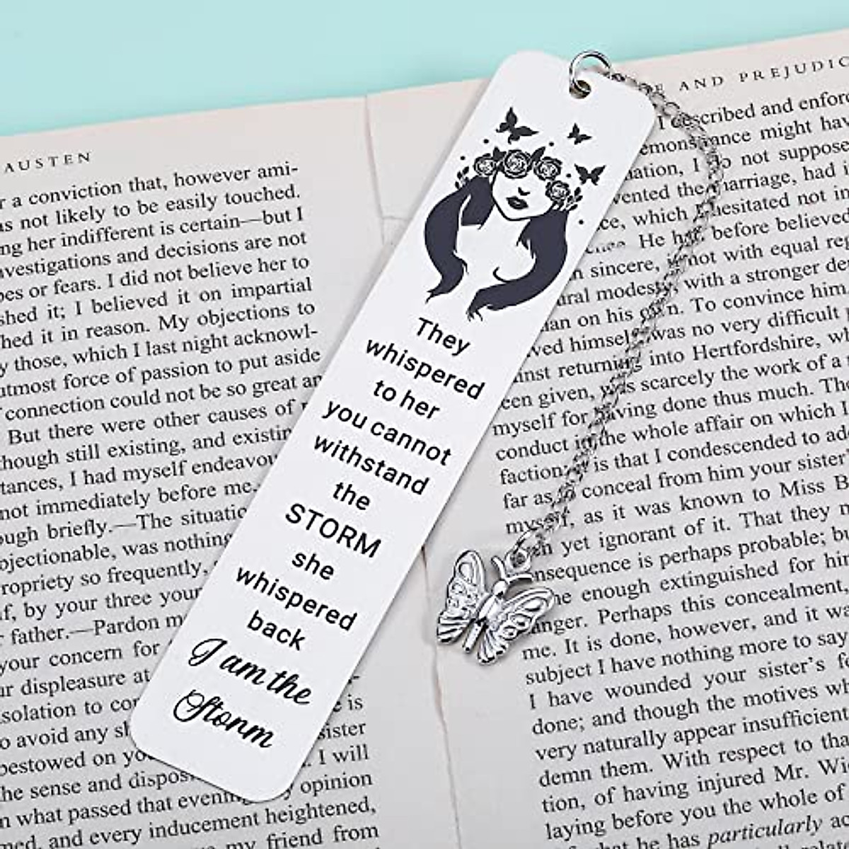 Inspirational Bookmarks for Women Christmas Stocking Stuffers for Female Friend Sister Bookmark for Girls Daughter Book Lovers Reader Birthday Thanksgiving Day Valentines Day Gifts Book Marker for Her