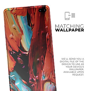 DesignSkinz Blurred Abstract Flow V1 Protective Vinyl Decal Wrap Skin Cover Compatible with The Samsung Galaxy S20 (Screen Trim & Back Glass Skin)