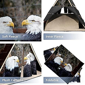 Y-DSIWX Guinea Pig Hideout House Bed, Bald Eagles Animal Rabbit Cave, Squirrel Chinchilla Hamster Hedgehog Nest Cage