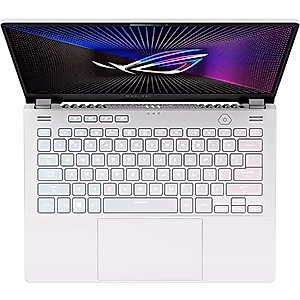ASUS ROG Zephyrus G14 Moonlight White Gaming Laptop 14.0" 120Hz WQXGA (2560x1600) Display (AMD Ryzen 9 6900HS, 40GB DDR5, 1TB SSD, Radeon RX 6800S 8GB, Backlit KYB, WiFi 6E, Win11H) w/Dockztorm Dock