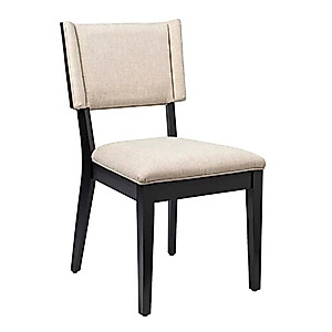 Modway Esquire Upholstered Fabric Dining Side Chairs in Beige-Set of 2