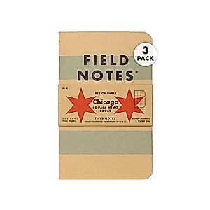 Field Notes: Chicago 3-Pack - Graph Paper - 48 Pages - 3.5" x 5.5"