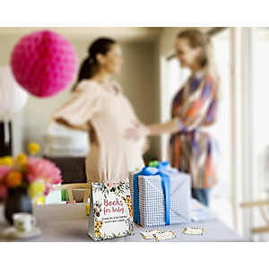 Yuansail Book Request For Baby Shower, books for baby cards, 1 Sign & 50 Cards Per Pack €“ (bb002-book)
