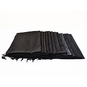 YETHAN Extra Large Laundry Bag 18 Pack, Travel Laundry Bags with Drawstring Closure, 30"x40", for college, dorm, apartment dwellers (18Pcs Black)