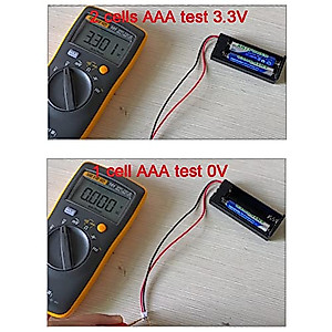 DIYmalls 2 AAA Battery Holder with Switch for Microbit Battery Pack 3V 2 Cell with ON/Off Case Cover Box PH2.0 Connector 14cm Wire (Pack of 5)