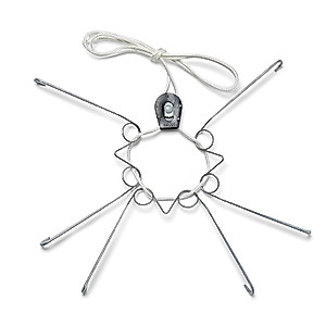 Display Buddie Large Adjustable Plate Hanger for Round Plates, Platters, Bowls & Other Round Objects 14 inch-22 inch Diameter and up to 10 lbs.