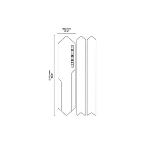 All Mountain Style AMSFG4BKSV Honeycomb High Impact Chain Guard – Protects Rear Part of Your Bike from Scratches and dings, Black/Silver