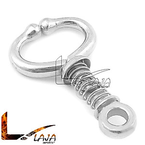 LAJA IMPORTS Bull Cow Nose Lead Kant Slip Show Eartag Nickle Plated for Calves Small Breeds