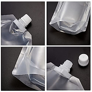 INERRWIX Plastic Flask Concealable And Reusable Cruise Sneak Flask Pouches Leak-Proof Rum Runner Cruise Drinking Flask with Funnel Set