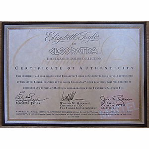 Barbie As Elizabeth Taylor in Cleopatra Doll