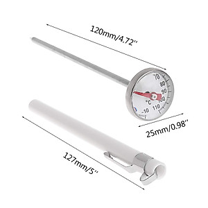 YIFEIJIAO,Food Meat Milk Coffee BBQ Thermometer Stainless Steel Home Kitchen Probe Useful