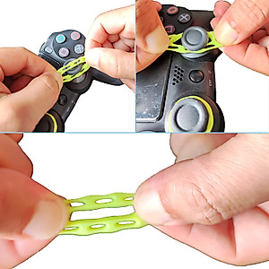 Precision Rings for PS5,PS4, Xbox One,Xbox Series X S,Xbox 360,Switch Pro Aim Assist Target Motion Controller Ring Rubber Silicone Soft Flexible Thumbstick Adjustment Analog Stick Accessories