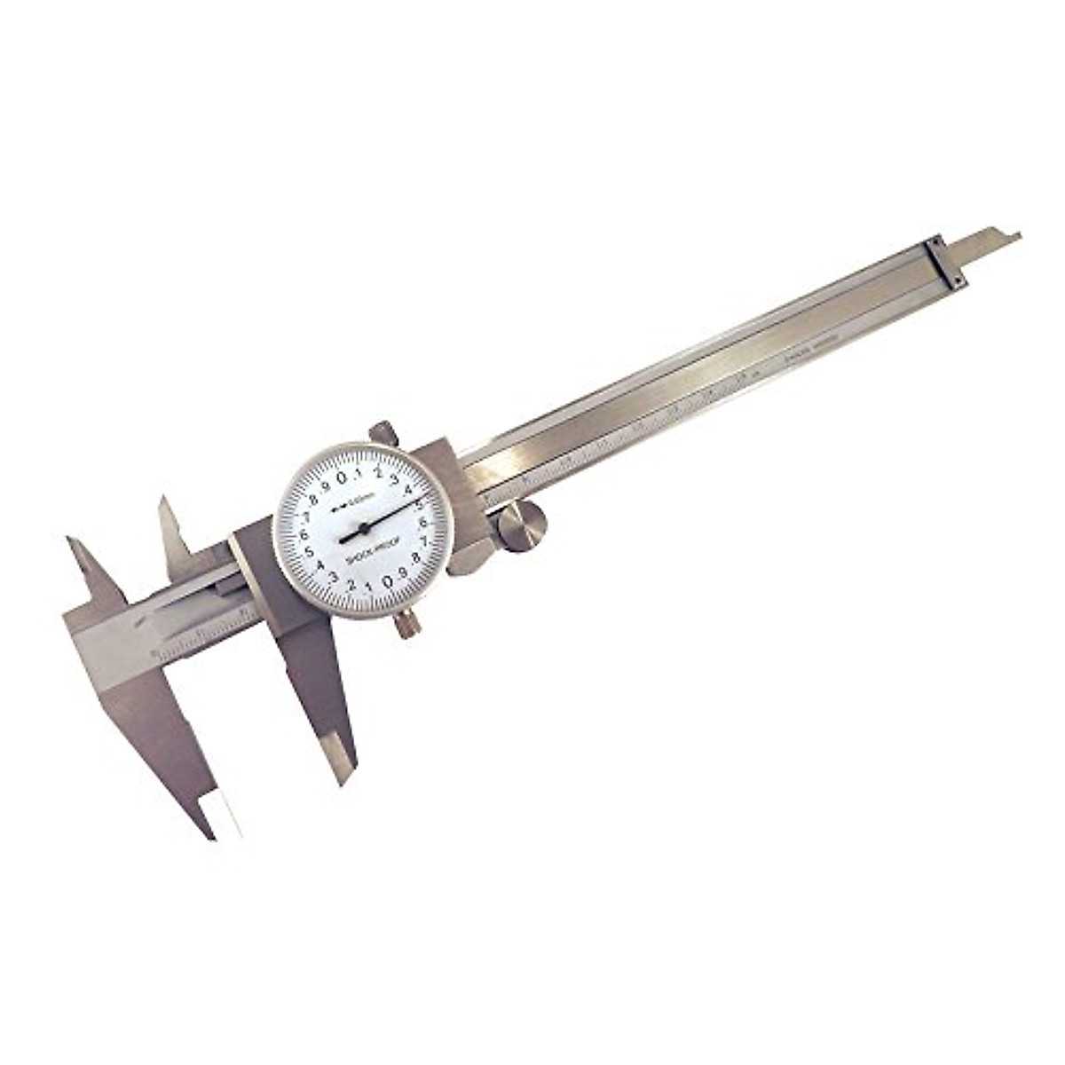 150 mm Metric Dial Calipers Accurate to 0.02 mm per 150 mm Hardened Stainless Steel for Inside, Outside, Step and Depth Measurements MDC-6