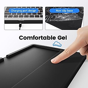 MEKASS Keyboard Wrist Rest Relieves Wrist Pain for Office and Typing, Compatible with Wireless Magic Keyboard 2 with Numeric Keypad and Magic Keyboard with Touch ID (MQ052LL/A, MK2C3LL/A)