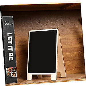 STOBOK 9 Pcs Message Board Desk Top Decor Buffet Labels Wedding Table Decor Mini Display Blackboard Table Guest Numbers Decor Black Board Message Sign Memo Boards Wooden Writing Borads