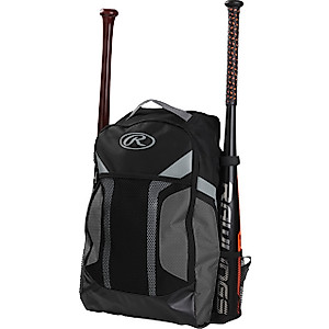 Rawlings | R200G Backpack Equipment Bag | Youth Baseball & Softball | Grey