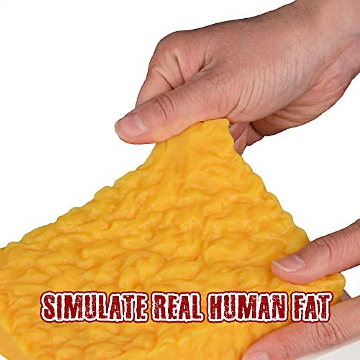SimCoach Human Body Fat Replica 1 Lb, Keep Fit & Weight Loss Motivation & Reminder, Silicone Human Fatty Tissue Demonstration Model for Nutritionist, Athlete