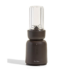 Our Place Splendor Blender - 1000W High-Power | Ultra-Sharp Blades | 2 Blending Modes | Includes 25 oz Personal Cup and Drinking Lid Set | Smoothies, Shakes & More | Char