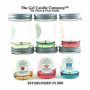 Georgia Peach Scented Mineral Oil Based Up to 90 Hour Classic Jar by The Gel Candle Company