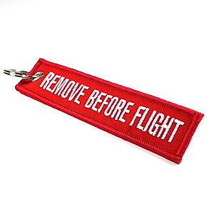 Rotary13B1 PREMIUM QUALITY - REMOVE BEFORE FLIGHT - RED Key Chain