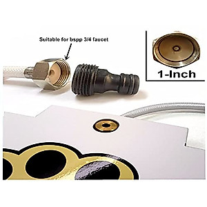 MATOP Dog Water Fountain Pet Waterer - Upgraded Outdoor Step-On Dog Water Dispenser Automatic Dog Waterer with 40" Hose for Dog Drinking Clean Fresh Cold Water Dog Fountain Outdoor Dog Water Toy