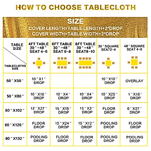 GFCC Seamless Sparkle Gold Sequin Tablecloth for Glitter Party Wedding Event Banquet Christmas Event Table Cover Decor 90x132-inch Glitter Cake Table Cloth