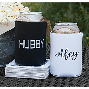 Hortense B. Hewitt Wedding Accessories Wifey and Hubby Can Coolers (Set of 2)