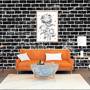 4Pcs Brick Stencils for Painting Walls 17 x10Inch, Reusable Brick Stencil for Concrete Floor Large Brick Patterns Wall Stencil for Home Decor (Brick)
