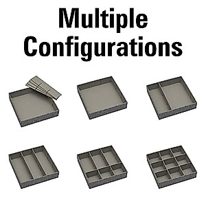 Household Essentials 3 Piece Starter Set, Latte Drawer Organizer, 3 Count (Pack of 1), Brown