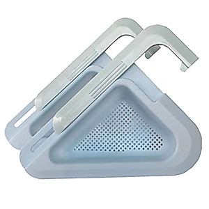 2 Pack Stretchable Kitchen Sink Drain Basket,Extending Kitchen Sink Strainer Basket for Faucet, Swan Triangle Sink Drain Basket for Kitchen Sink