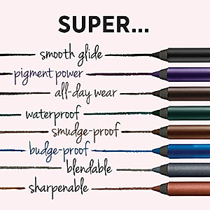 IT Cosmetics Superhero No-Tug Gel Eyeliner, Super Black - Intense Ultra-Black - Waterproof, Blendable Formula - Sharpenable Pencil - 0.042 oz