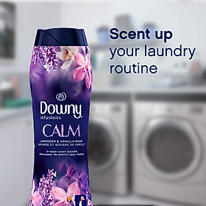 Downy Infusions Laundry Scent Booster Beads for Washer, Calm, Lavender & Vanilla Bean, 20.1 oz