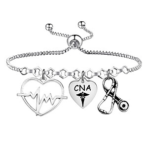 Lywjyb Birdgot CNA Bracelet CNA Certified Nursing Assistant Gift Graduation Gift for CNA Nurse (cna br card)