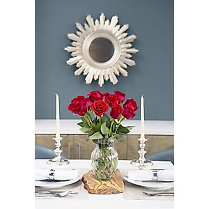 KaBloom PRIME NEXT DAY DELIVERY - Summer Collection - Bouquet of 12 Fresh Red Roses .Gift for Birthday, Anniversary, Get Well, Thank You, Valentine, Mother’s Day Fresh Flowers