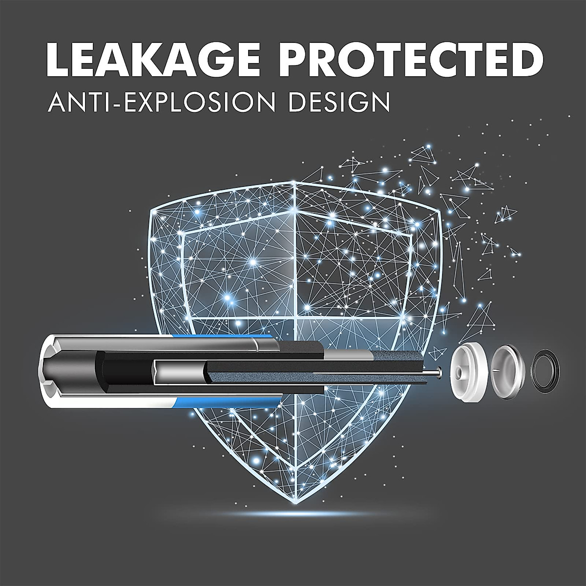 Voniko - Alkaline 9V Battery 2 Pack &Double A Batteries -12 Pack- Ultra Long Lasting