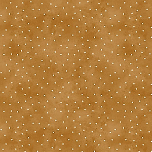 Gingerbread Tan, Scattered Ivory Dots, Accent Fabric, Beautiful Basics, Maywood Studios, 8119M-T, by The Yard