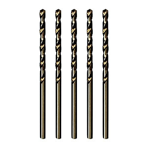 STROTON 6% Cobalt Drill Bits for Stainless Steel and Hard Metal (3/32 x 5PCS)