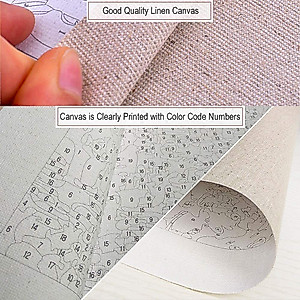 FILASLFT Tiger Paint by Number for Adults,Paint bu Numbers Animal,Paint by Numbers Beginner,Home Fashion Style Interior Decoration Paint by Number,Size 16 * 20Inch.