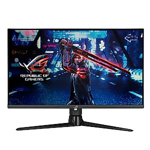 ASUS ROG Strix 32” 1440P Gaming Monitor (XG32AQ) - QHD (2560 x 1440), Fast IPS, 175Hz (OC), 1ms, G-SYNC compatible, Variable Overdrive, Eye Care, DisplayHDR 600, DisplayPort, HDMI, USB, 96% DCI-P3