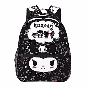 Anime Backpack Girls Kawaii Bookbag Cute Travel Backpacks College Bookbag Lightweight Soft Daypack