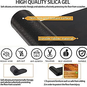 2Pack Anti-Slip Furniture Rail Pads for Recliner for Recliners,Sofa,couches,Chairs.etc Ideal Non Skid Furniture Pad Floor Protectors for Hardwood, Carpet, Marble Floor (4)