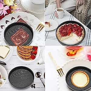 Watris Veiyi Round Shape Solid Wood Serving Tray, Wooden Tea Coffee Snack Tray, Food Meals Serving Plate with Raised Edges, Black Decorative Tray for Home Restaurant Office Teahouse(27cm)
