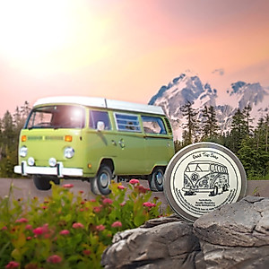 Seattle Sundries | Patchouli Soap Bar for Women & Men - 1 (4oz) Handmade Bar Soap in a Low Waste Travel Tin - Volkswagen Bus Gift.