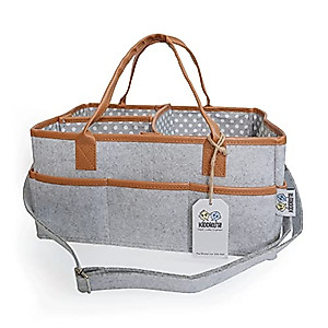 Kiddielite Diaper Caddy Organizer | Baby Diaper Caddy Organizer Car Diaper Caddy | Baby Diaper Caddy | Baby Organizer for Nursery Diaper | Baby Registry Must Haves | Baby Basket Diaper Organizer Caddy