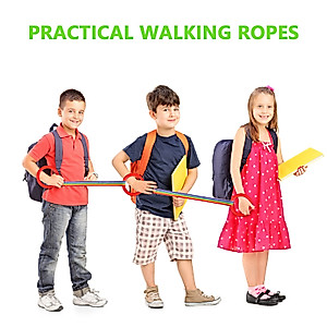 Toddmomy Walking Rope 12Pcs Walking Ropes Preschool Walking Rope with Round Handles Safety Line Transition Rope Anti Lost Walking Hand Belt for Preschool Kindergarten Kindergarten Leash