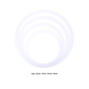 Vaguelly 4pcs Drum Muffler Dampening Rings 12 13 14 16inch Snare Drum Mute White Drum Silencer Snare Drum Mute Ring Silencer for Drum